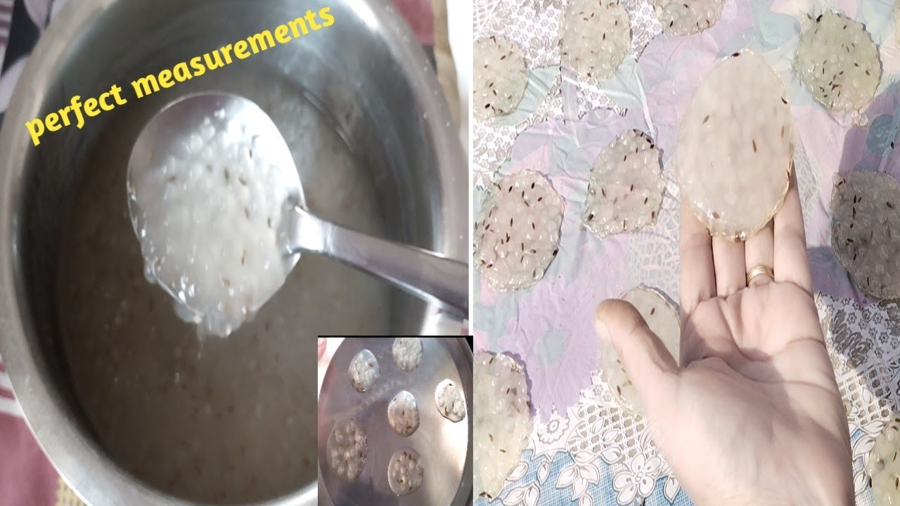 WITH TIPS FOR BEGINNERS EASY METHOD TO MAKE SABUDANA PAPAD/HOME MADE ...