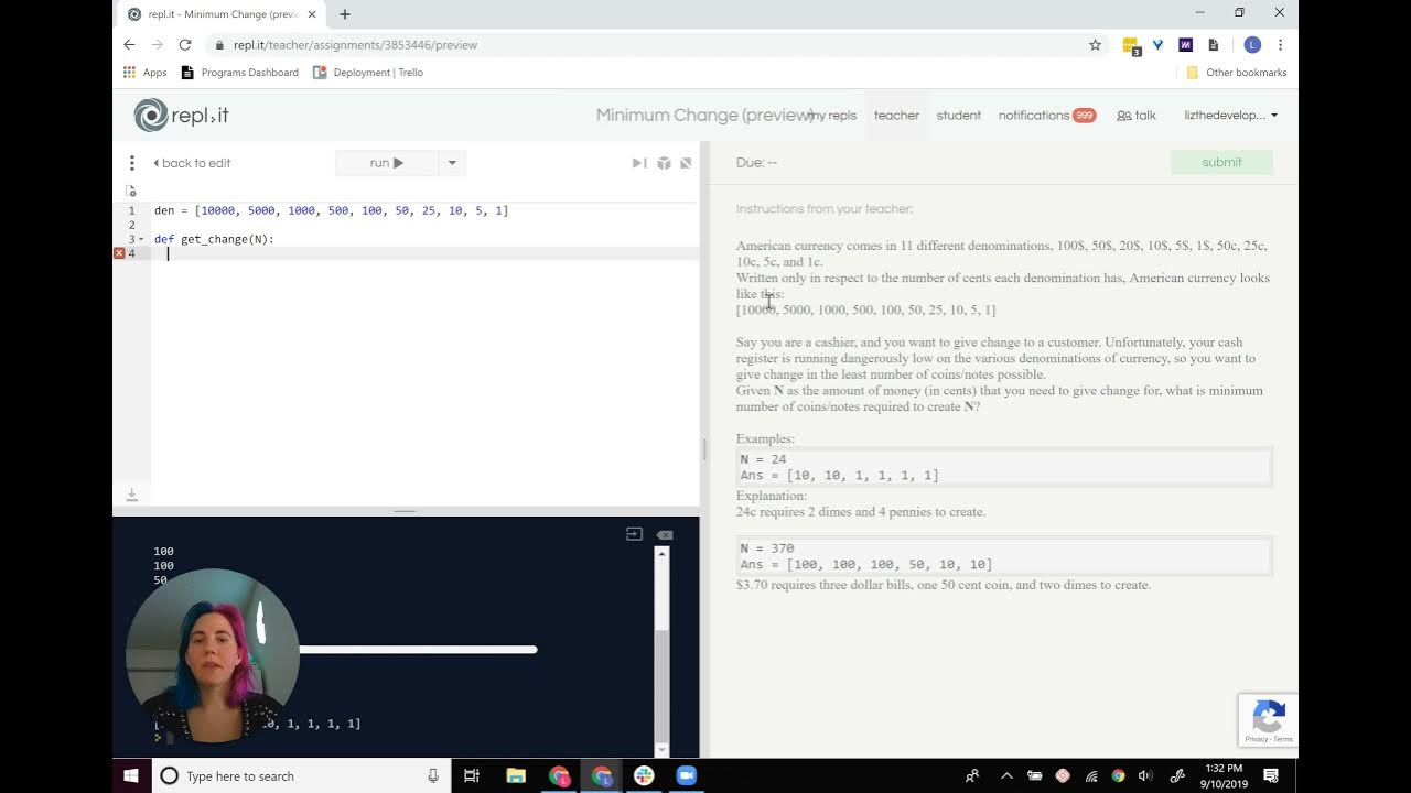 Introduction to Greedy Algorithms in Python with Minimum Change - YouTube