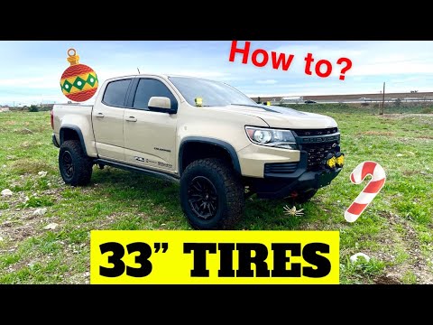 Colorado ZR2 33 in Tires - YouTube
