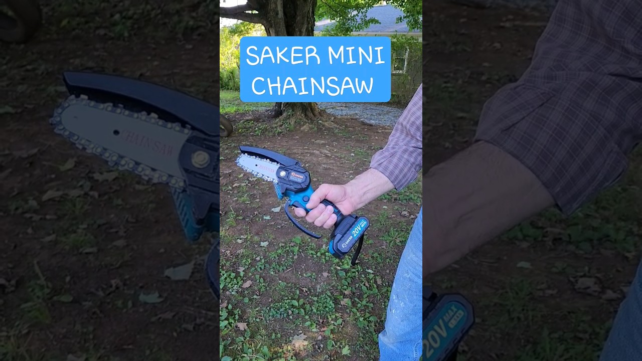 Saker Mini Chainsaw checkout the full review on my channel #saker # ...