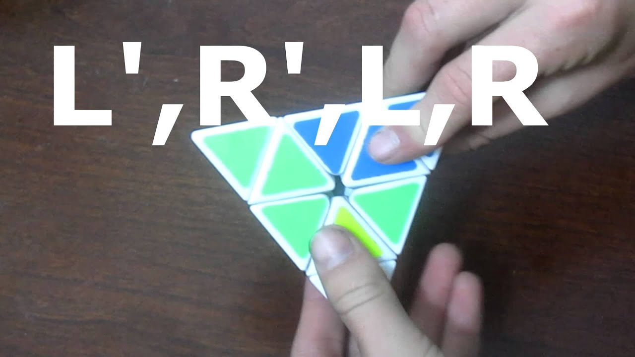 Pyraminx Keyhole Method Tutorial (with ALG's) - YouTube