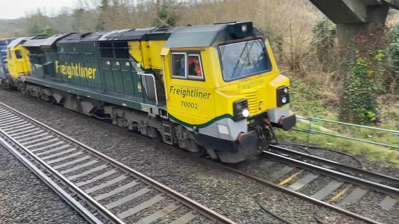 Class 70 + 444 Desiro | 70002 + 444030 + 444004 | Freightliner + SWR ...