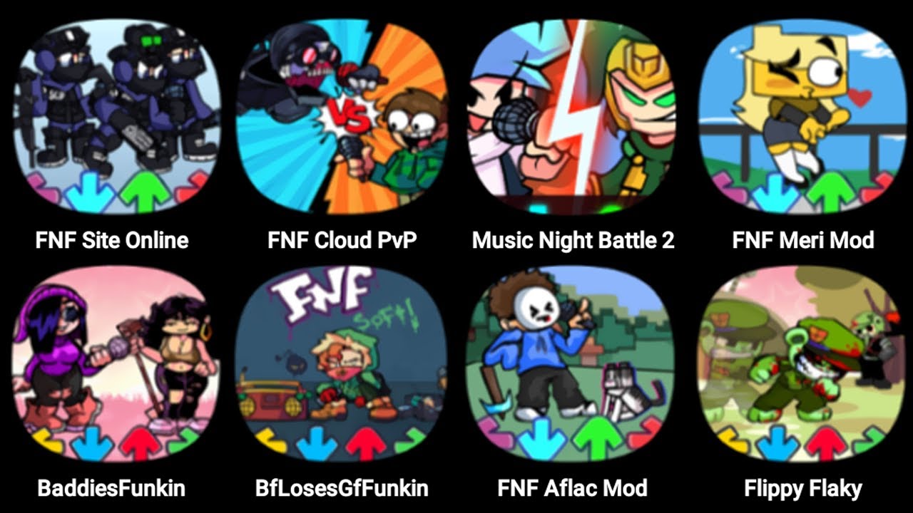 FNF Site Online, FNF Cloud PvP, Music Night Battle 2, FNF Meri Mod ...