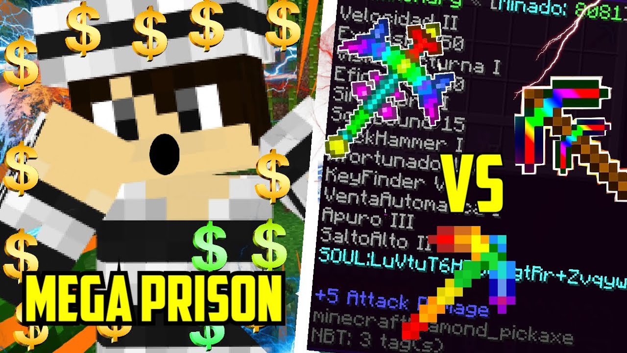 MEGA PRISON OP 1.8.X | SUBIMOS HASTA EL MAS ALTO RANGO EN TODO MEGA ...