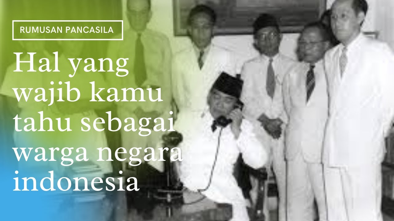 Rumusan Pancasila yang wajib kamu ketahui !! #irsoekarno#muhyamin# ...