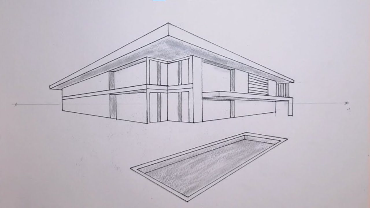 How to draw step by step perspective draw - YouTube
