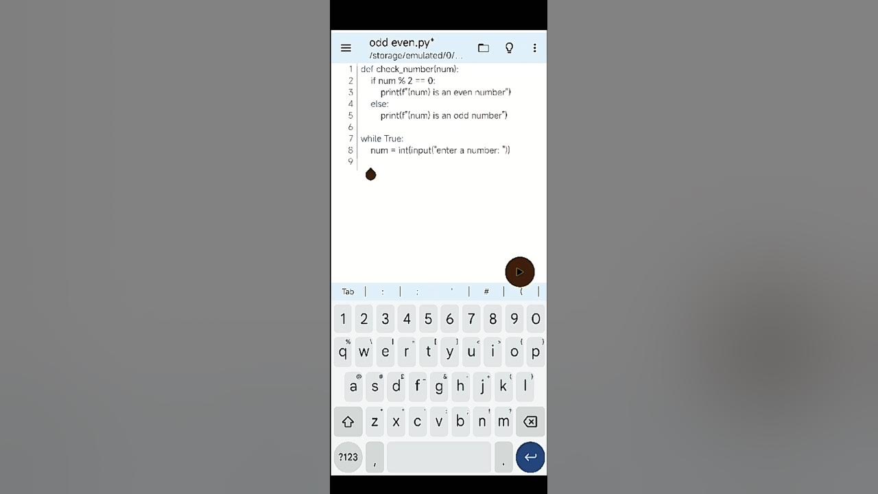 ACT LAB 3 | ODD OR EVEN NUMBER CHECKER - YouTube
