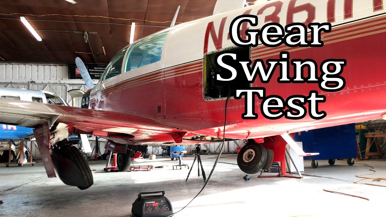 Mooney M20J 201 Gear Swing and Emergency Retraction Test - YouTube