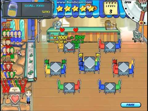 Diner Dash Level 3-3 - YouTube