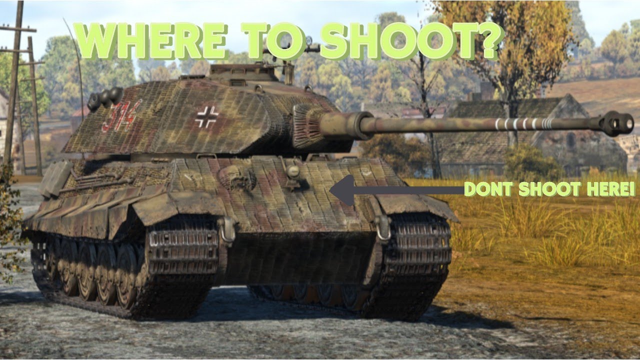 ALL OF THE TIGER II (P) WEAK SPOTS! - War Thunder - YouTube