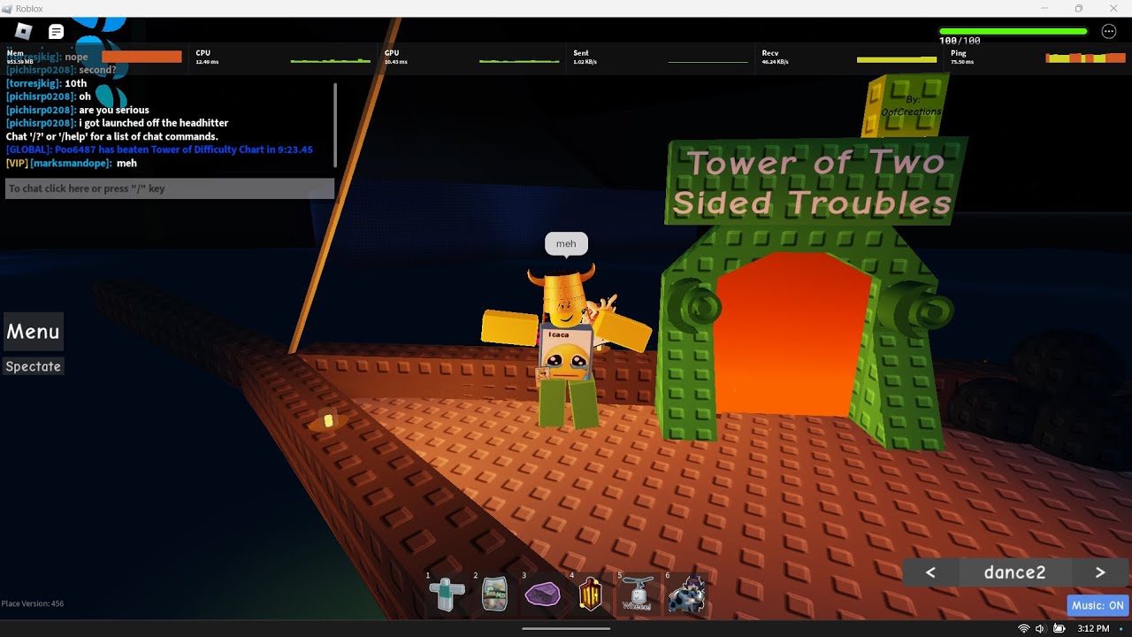 another tower completion (im grinding jtoh now yay) - YouTube