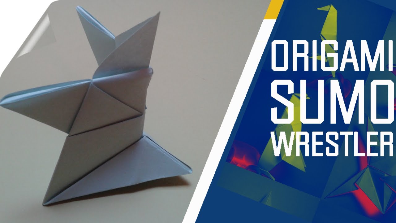 Origami - How to make an easy Origami Sumo Wrestler - YouTube