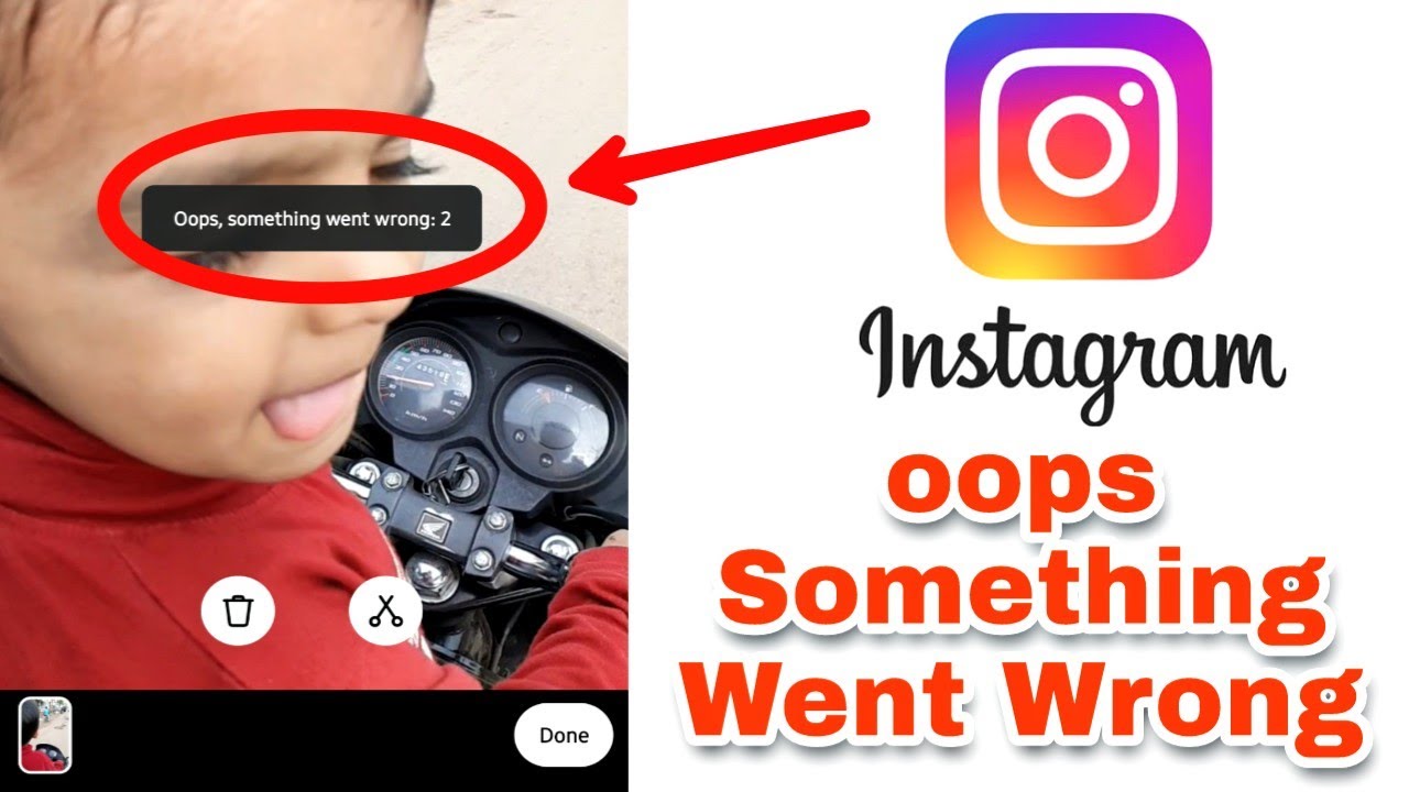 Oops Something Went Wrong In Instagram Reels Problem - YouTube