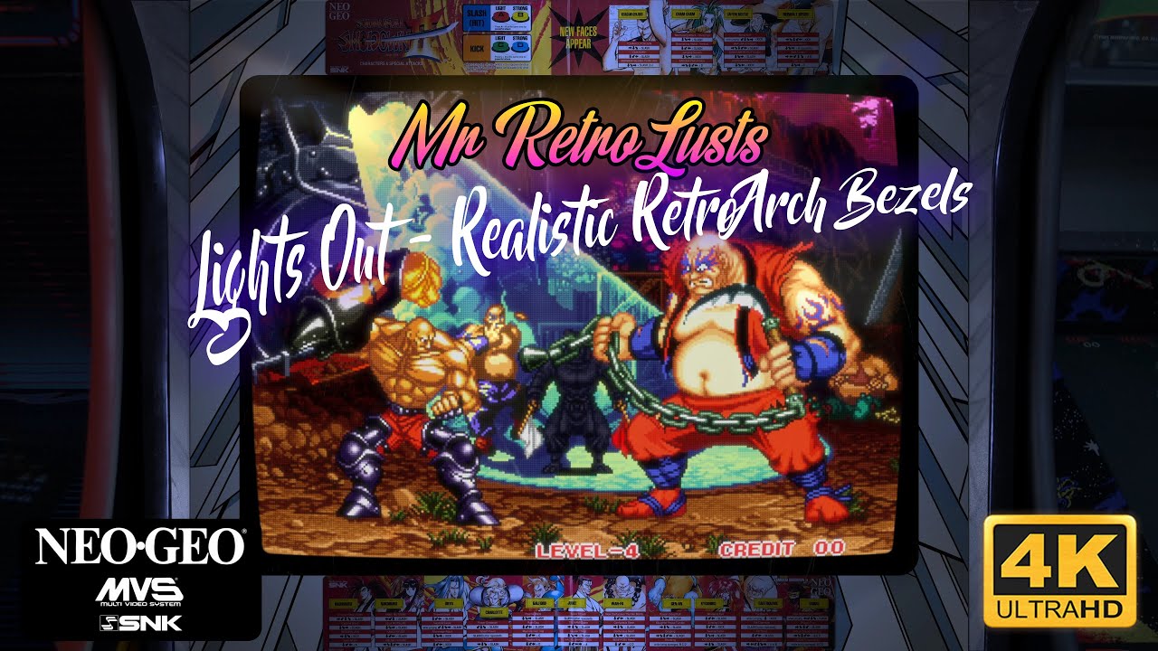 Neo Geo 4K - Lights Out - Realistic Retroarch Bezels - YouTube