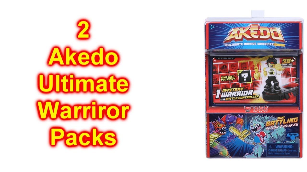 Akedo - Ultimate Arcade Warriors Pack 11 Mini Battling Action Figures ...
