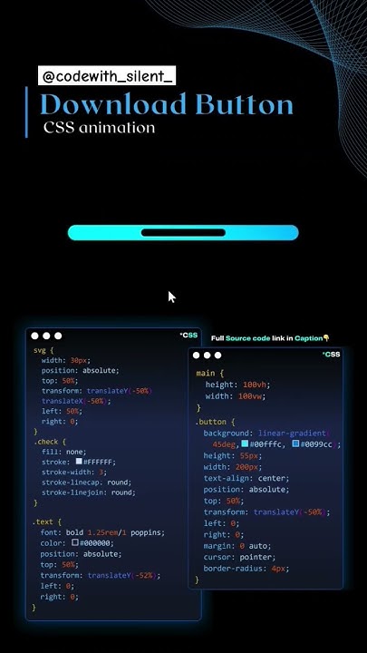 Download button using html and css #viral #css #html #shortvideo #youtubeshorts #cssbutton - YouTube