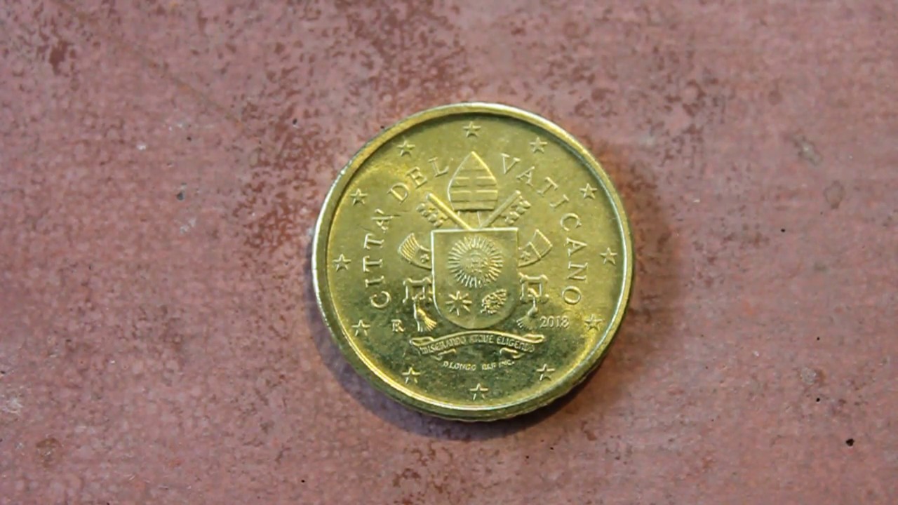 New Vatican Euro Coin 2019, found in circulation - YouTube