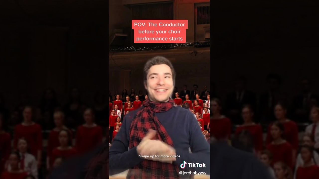 POV: The Conductor before your choir performance starts - YouTube