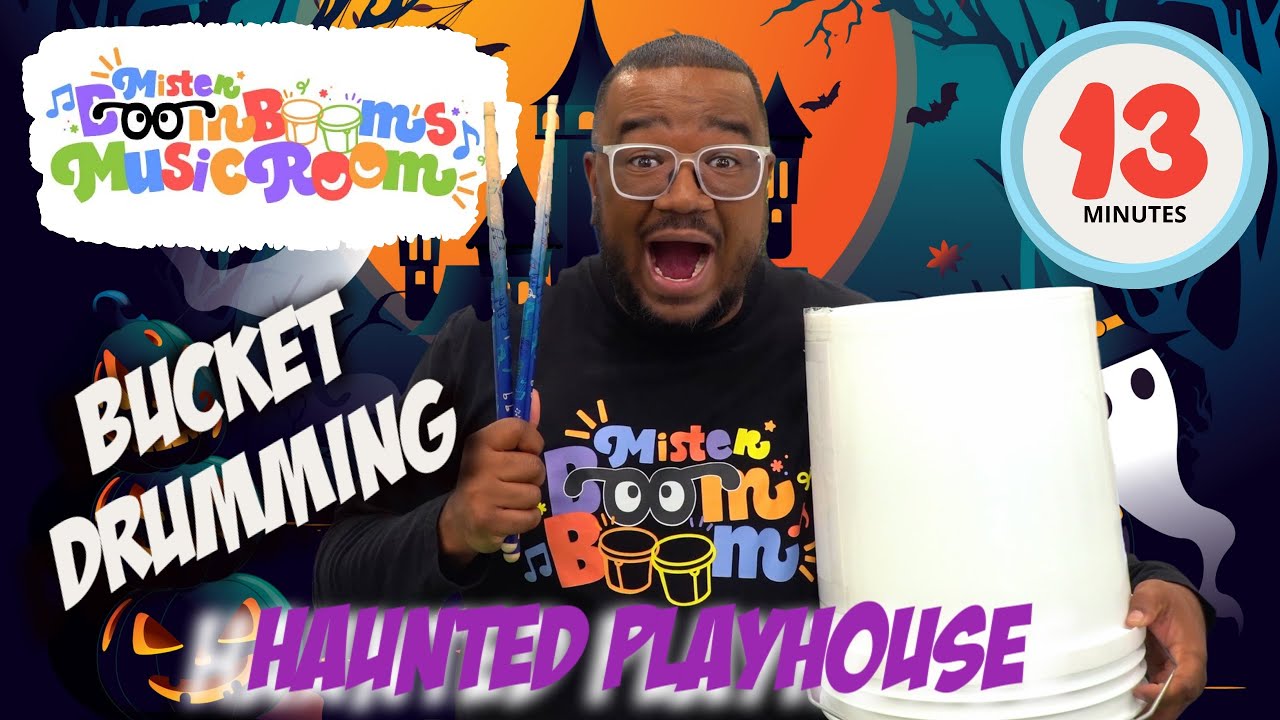 Spooky Bucket Drumming for Halloween 🎃 | Intermediate Play-Along with ...