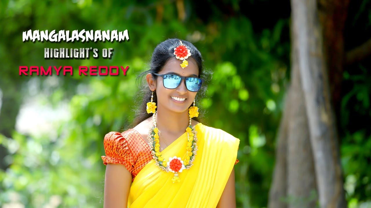 Mangala Snanam Highlight's Of Ramya Reddy || HALDI CEREMONY BY Ashish ...