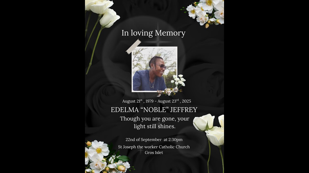 Funeral Service For the late Edelma "Noble" Jeffrey - YouTube