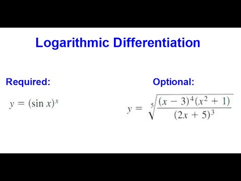 Logarithmic Differentiation: Required vs Optional - YouTube
