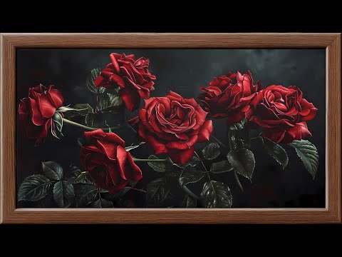 Valentine’s Day Red Roses | Romantic Frame TV Art 4K Screensaver