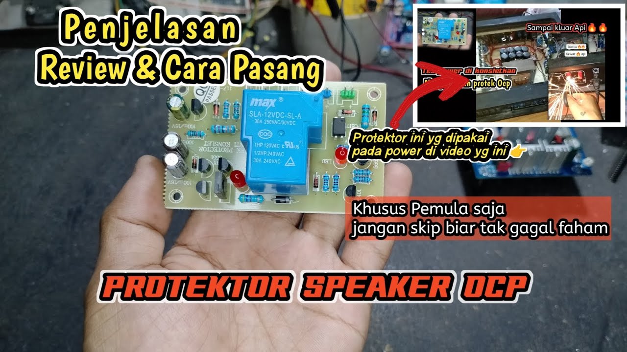 Cara Pasang Protektor Speaker OCP - YouTube