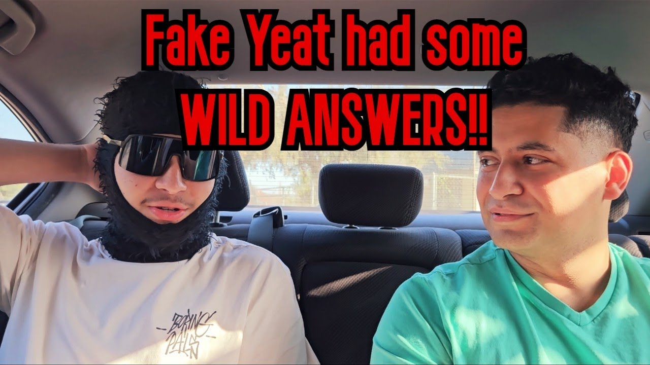 Fake Yeat had some wild answers to these questions!! - YouTube