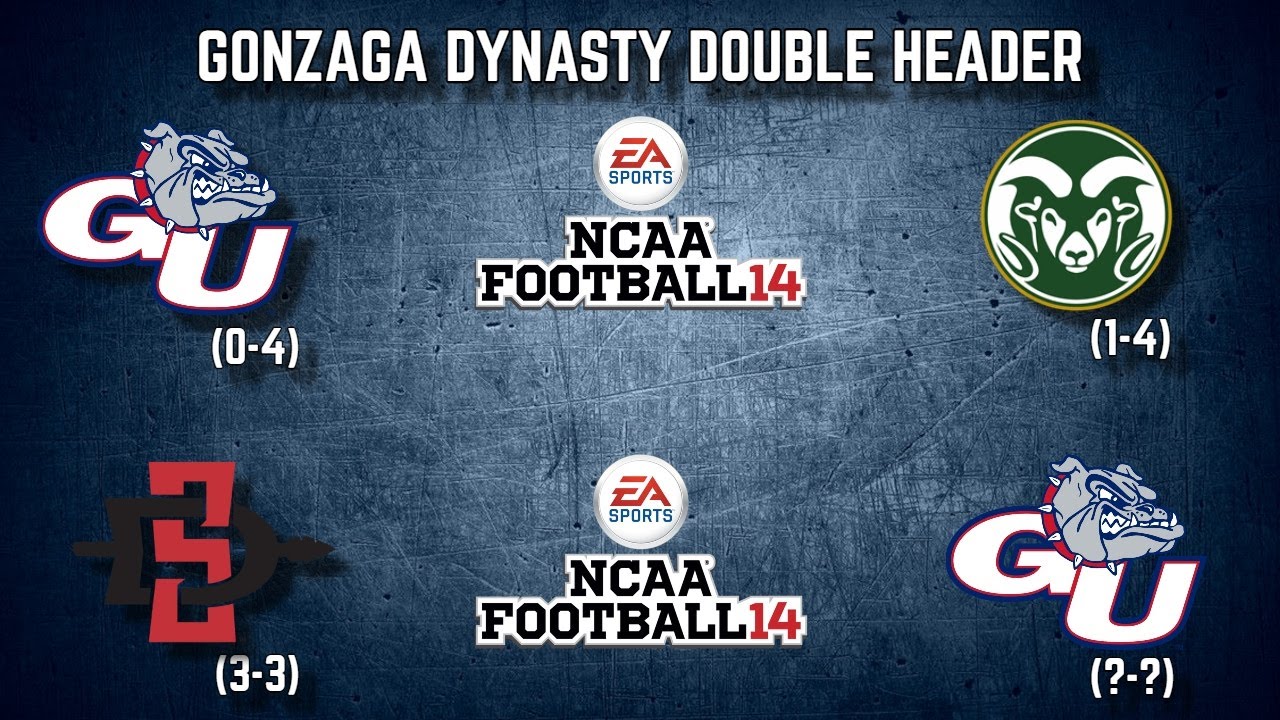 Gonzaga Football Double Header! | NCAA Football 14 Gonzaga Zags Dynasty ...