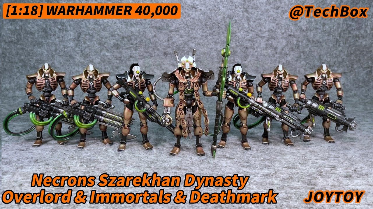 Joytoy Warhammer 40K, Necrons Szarekhan Dynasty Overlord & lmmortals ...