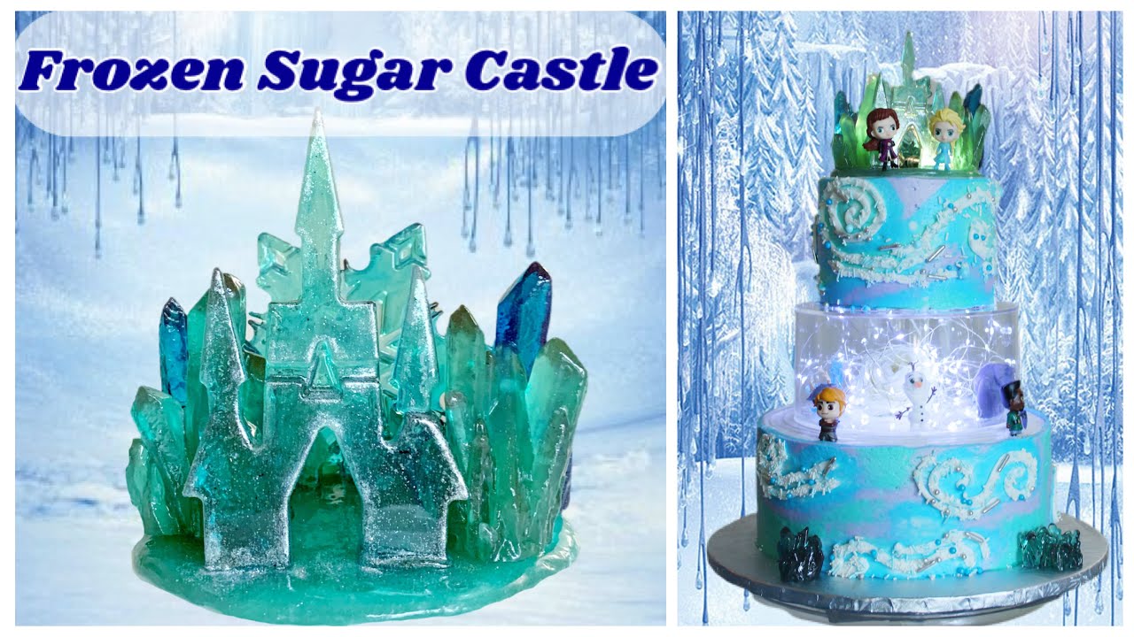 Frozen Sugar Castle - Cake Topper - YouTube