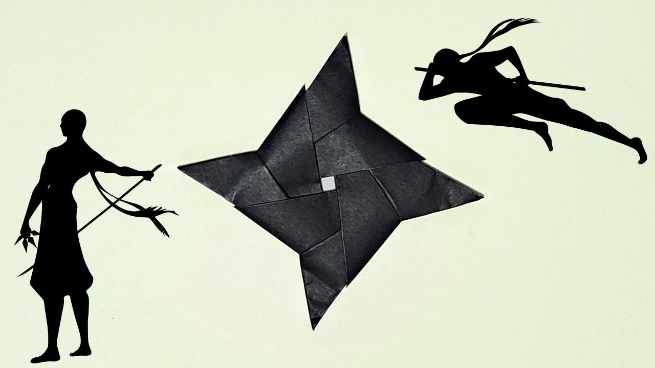 How to make Paper Ninja Star Boomerang｜Easy Origami Shuriken｜Simple DIY ...