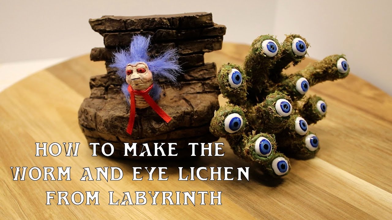 How I made the worm and eye lichen from the Labyrinth - YouTube