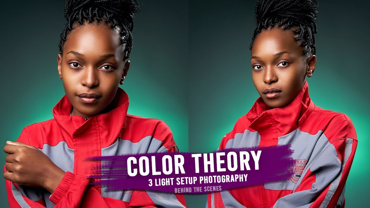 HOW TO use the COLOR THEORY in PORTRAIT Photography / EASY 3 LIGHT ...