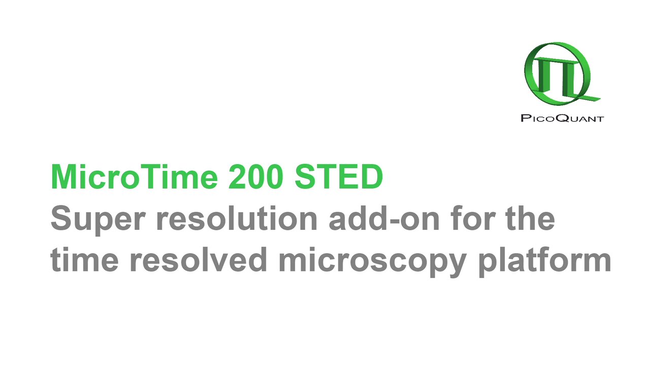 Presentation of the MicroTime 200 STED - YouTube