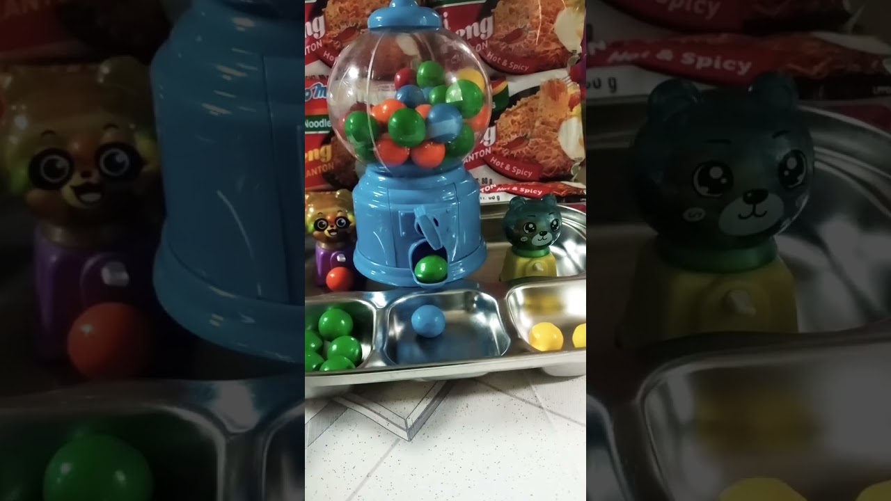 🍑🍓🍒 Let's Play ⏯️ Gumball with Gumball Machine 🌈 #asmr #satisfying # ...