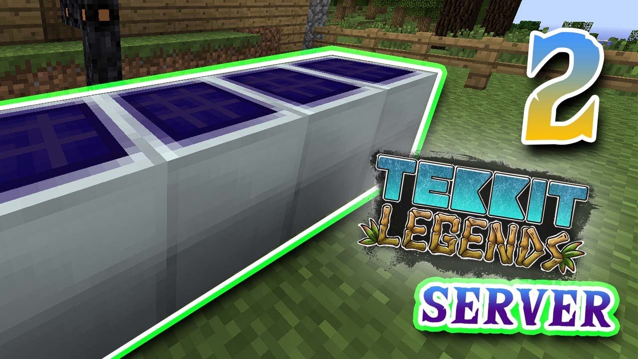 002: Solar Panels • Vibe-time in Tekkit Legends Minecraft Server - YouTube