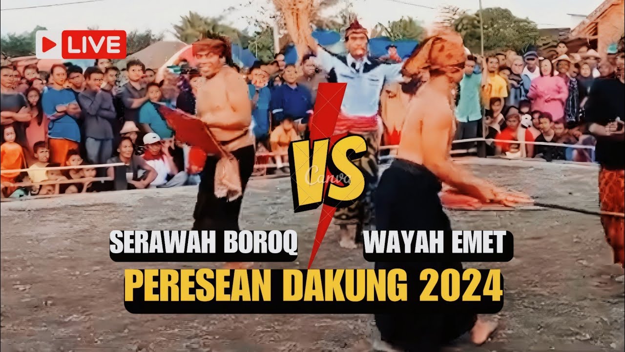 Wayah Emet VS Serawah Boroq || Peresean desa Dakung - YouTube