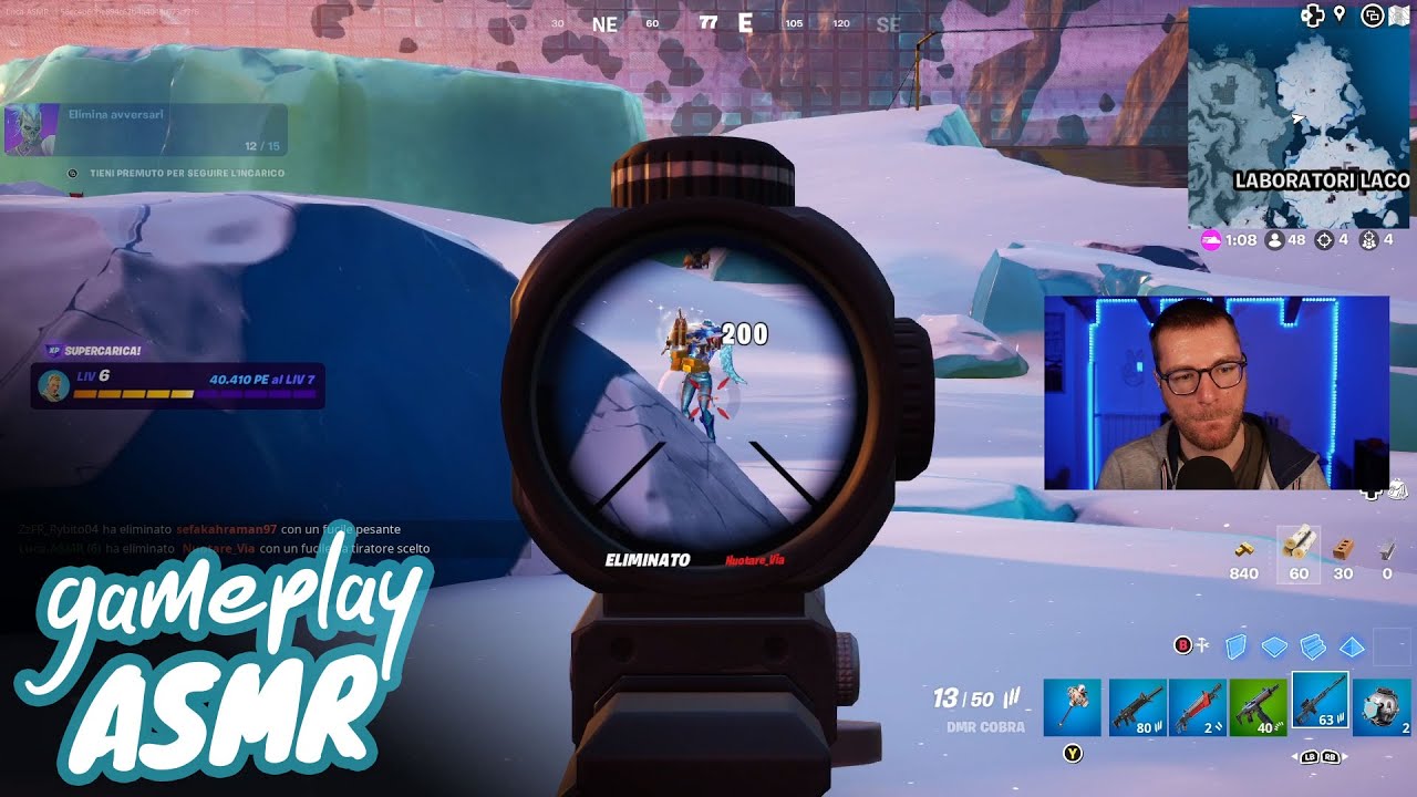 FORTNITE - ASMR • OPS, UN CREPACCIO! • Gameplay ASMR ITA - YouTube