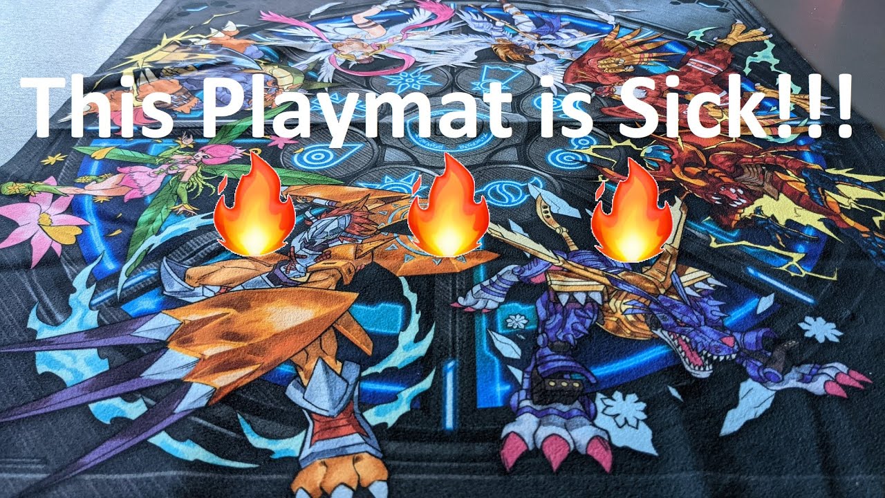 Showing off an AWESOME New Digimon Adventure Playmat!!! - YouTube
