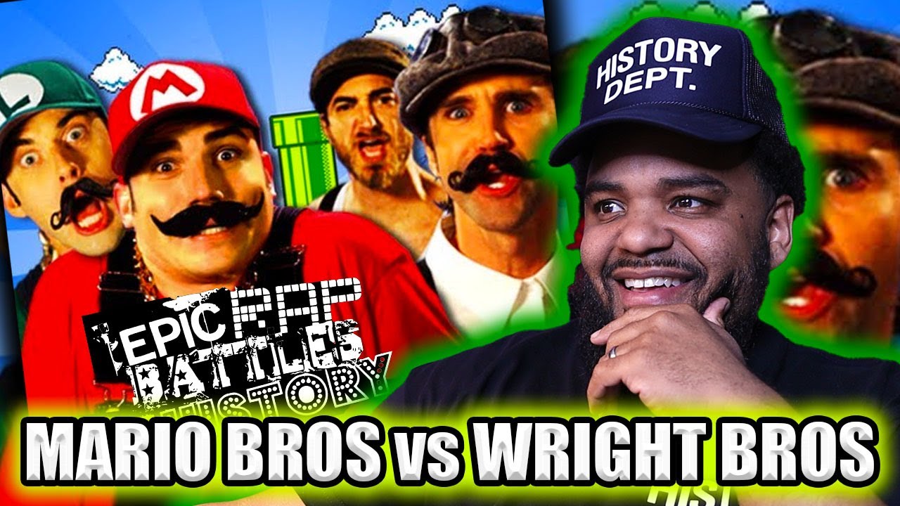 Mario Bros vs Wright Bros- ERB-Epic Rap Battles Of History- HIP HOP ...