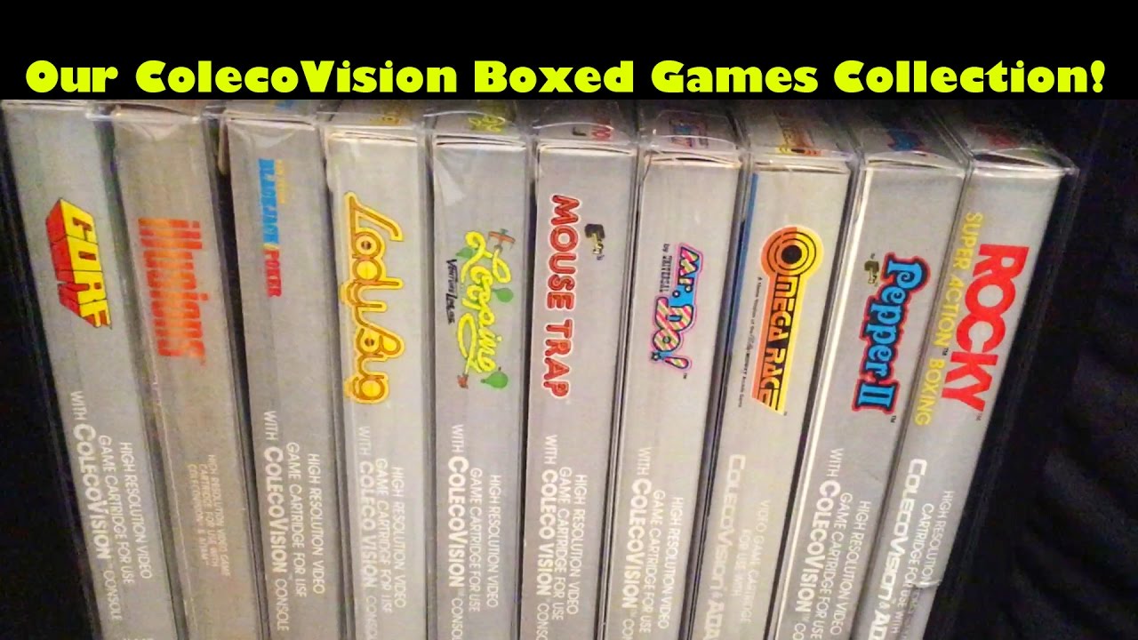 Our ColecoVision Boxed Game Collection! (At least some of it!) - YouTube