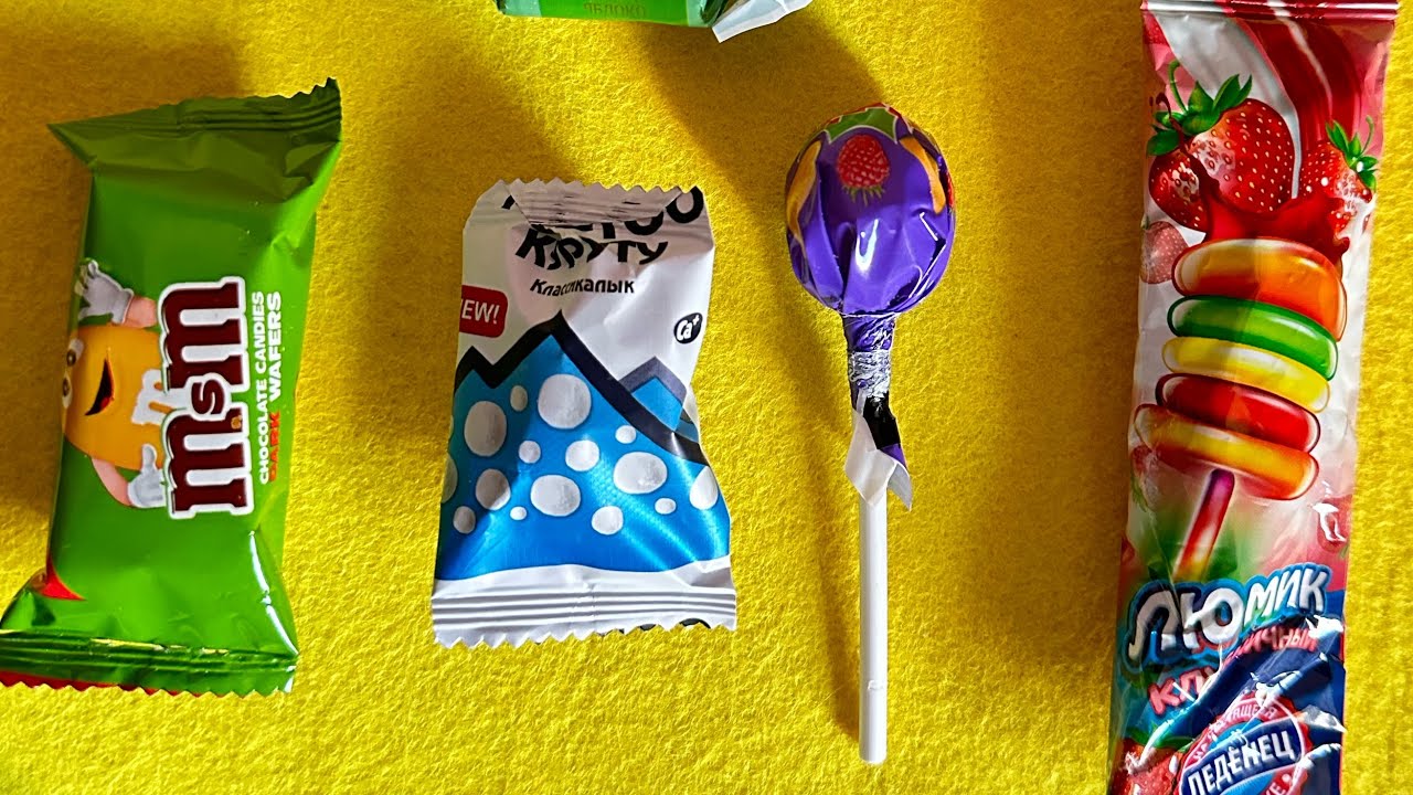 ASMR mSm chocolate |sweets|lollipop - YouTube