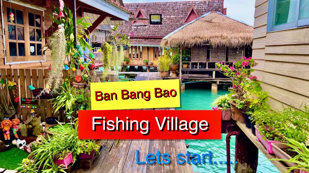 4K 🇹🇭 Thailand - Koh Chang | Ban Bang Bao Fishing Village | Rasta View ...