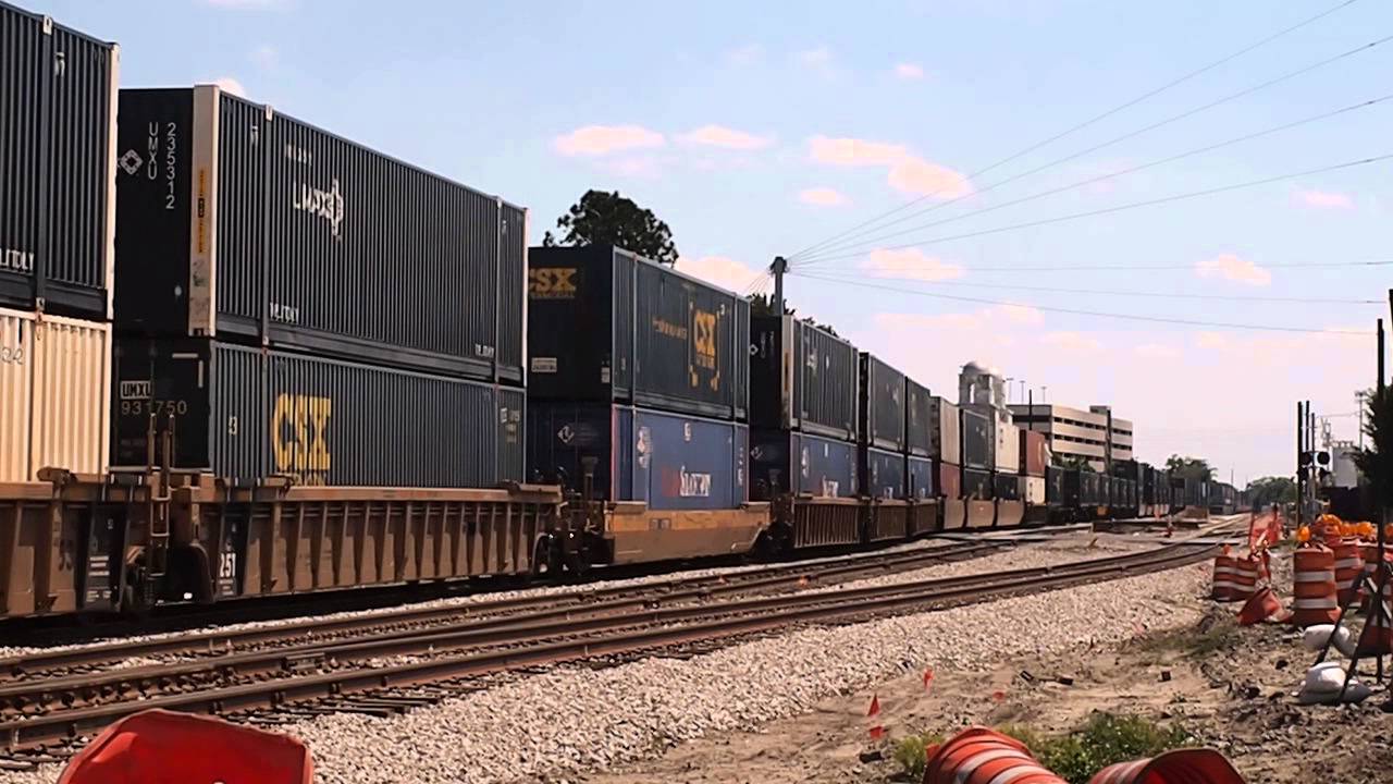 CSX Train Q170 at Orlando, Florida 3/30/13 - YouTube