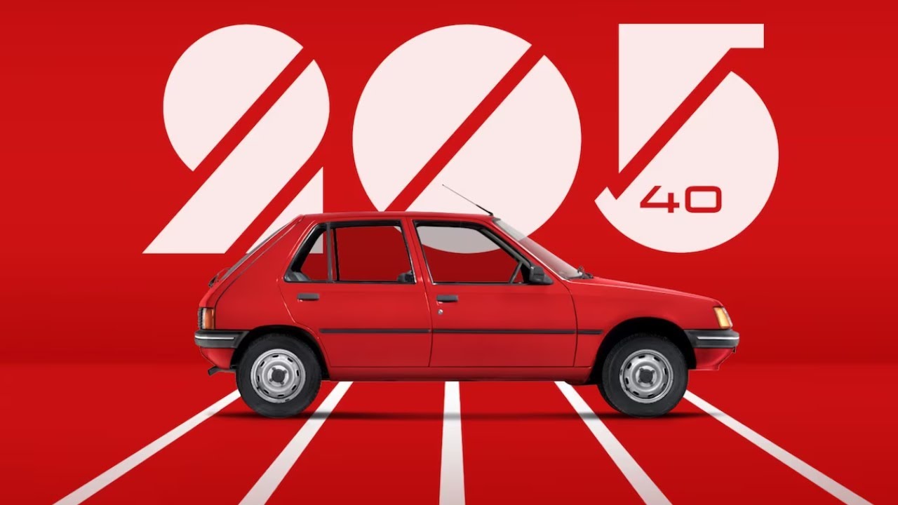 La 205 a déjà 40 ans !! (Essai) - YouTube