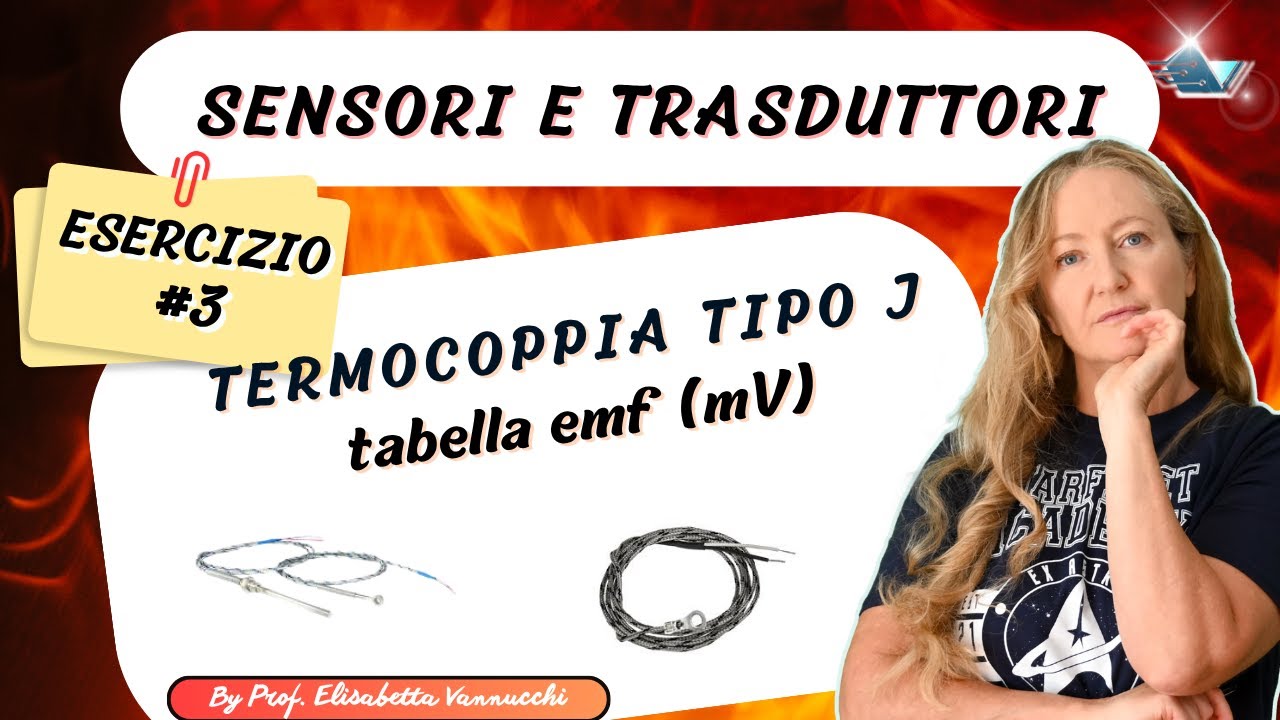Termocoppia di tipo J esercizio svolto con tabella emf (mV) #1 - YouTube