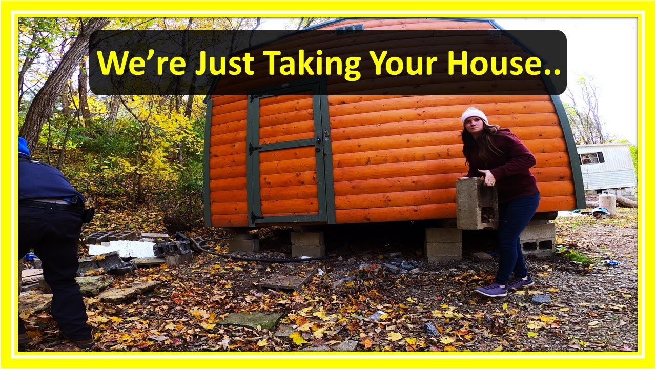 Shed Repo #96 A Cabin Tiny House - YouTube