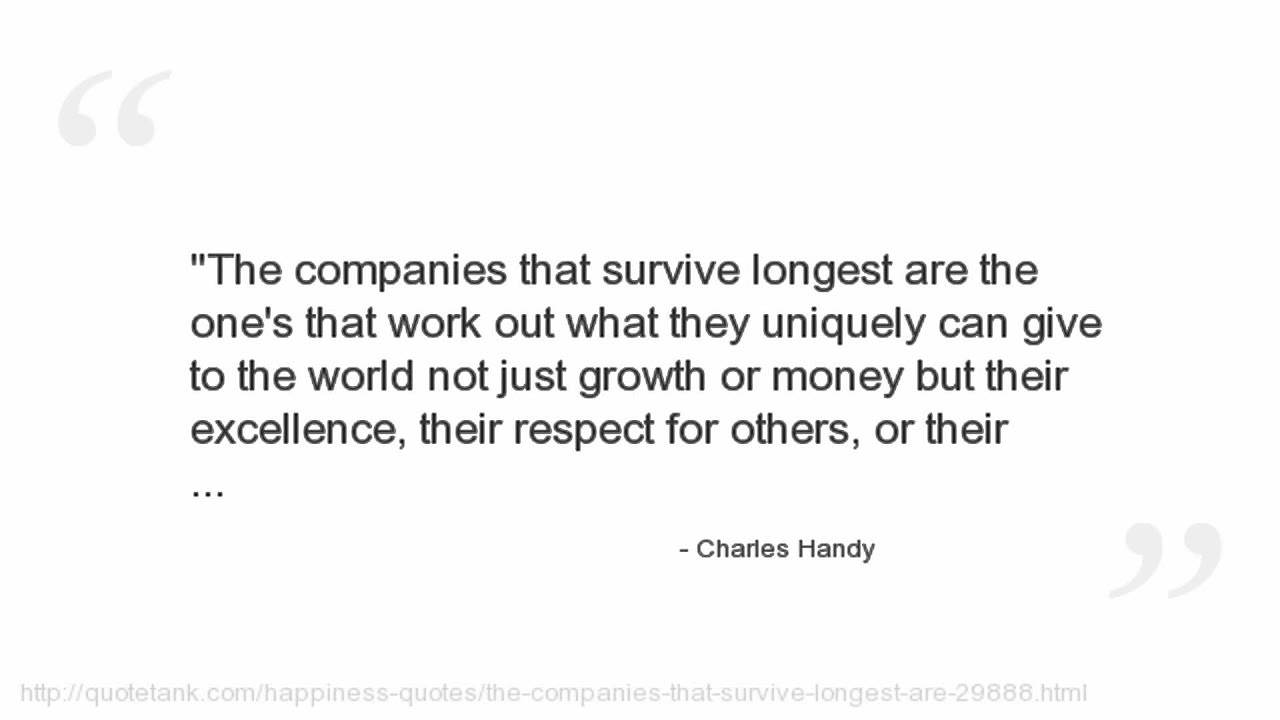 Charles Handy Quotes - YouTube